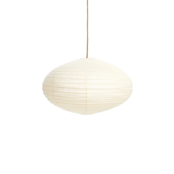 Ivory Linen Lantern- Oval 80cm