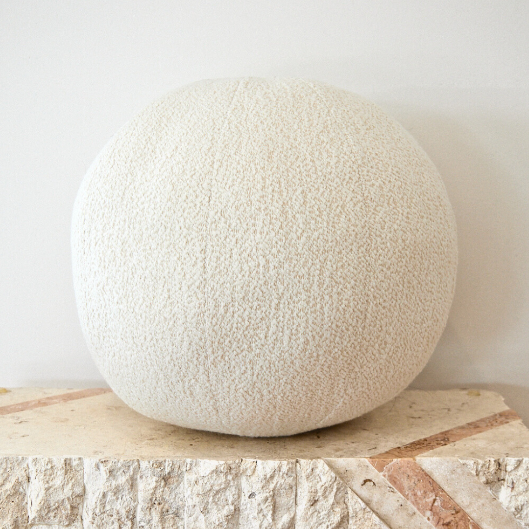 Boucle Large Round Cushion